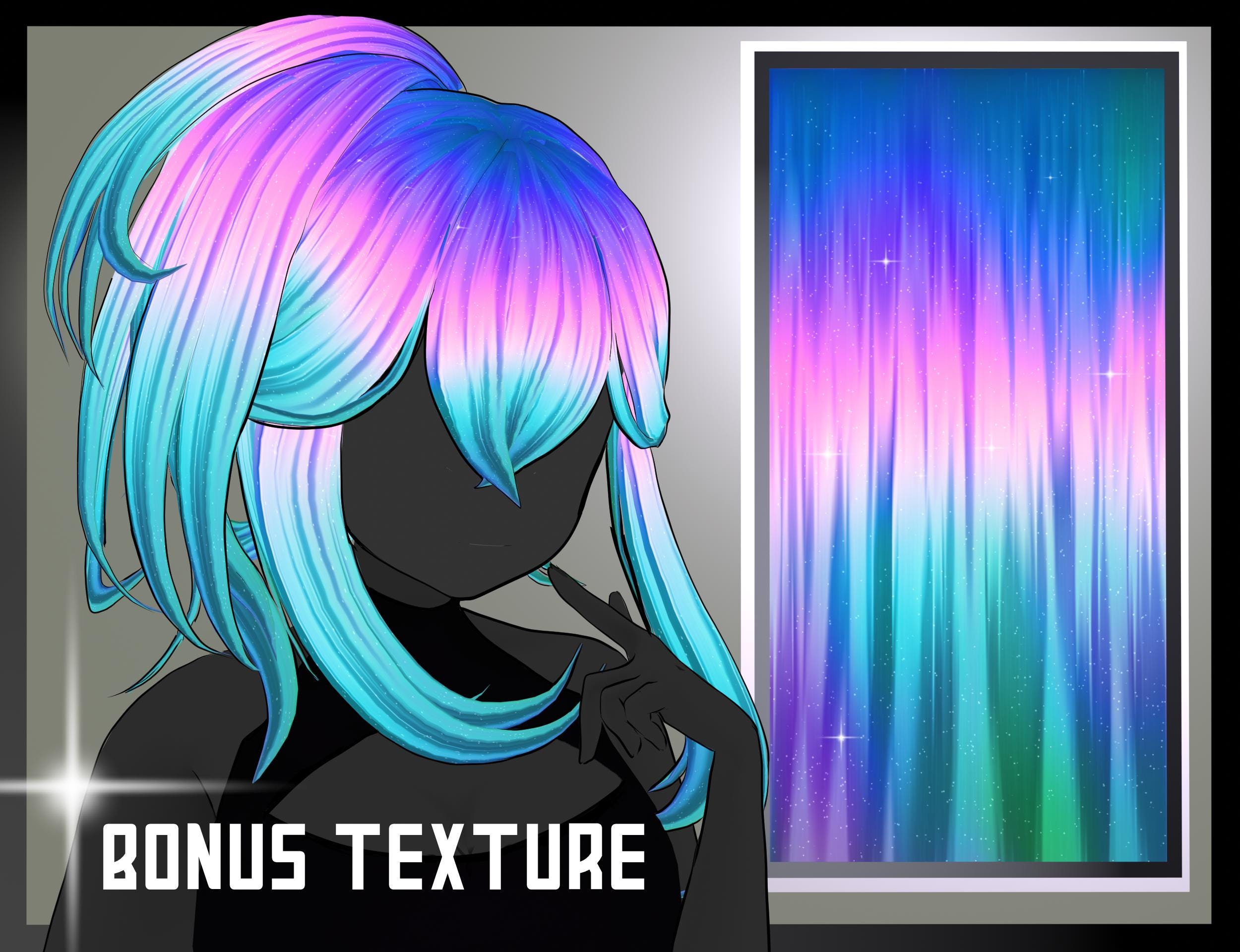 Vroid Hair Texture Pack - Fission - 60+ Texture Megapack for Vroid ...
