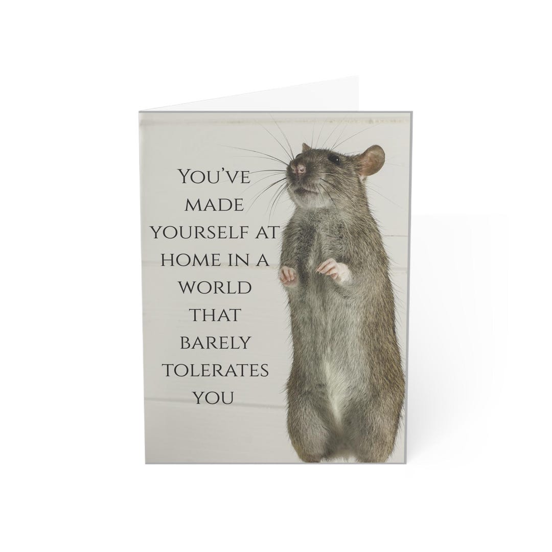 Funny Rat Lover Birthday Card - Greeting Card for Rat Owners - Etsy