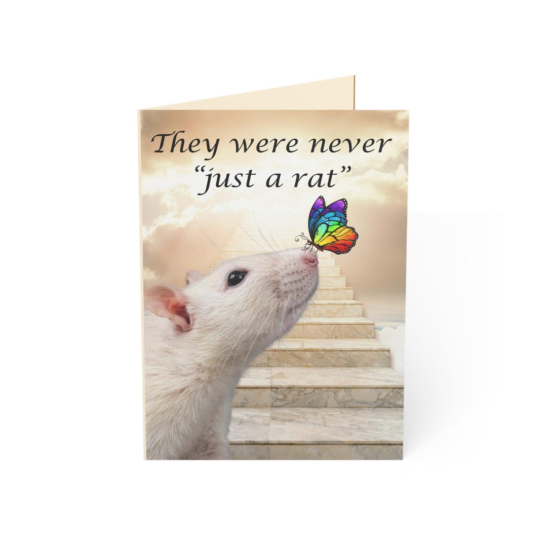 Rat Loss Sympathy Card - "they Were Never Just a Rat" - Pet Loss Card ...