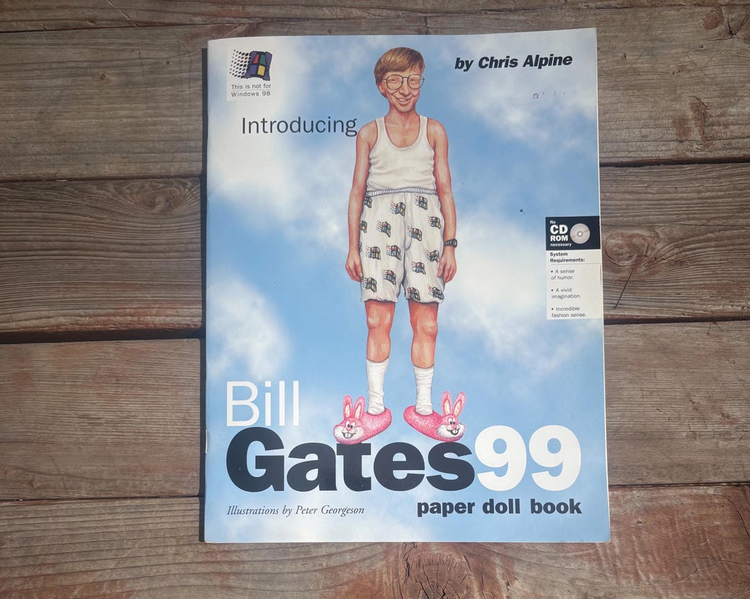 Bill Gates 99 Paper Doll Book - Vintage Paper Dolls Book - Vintage Bill ...