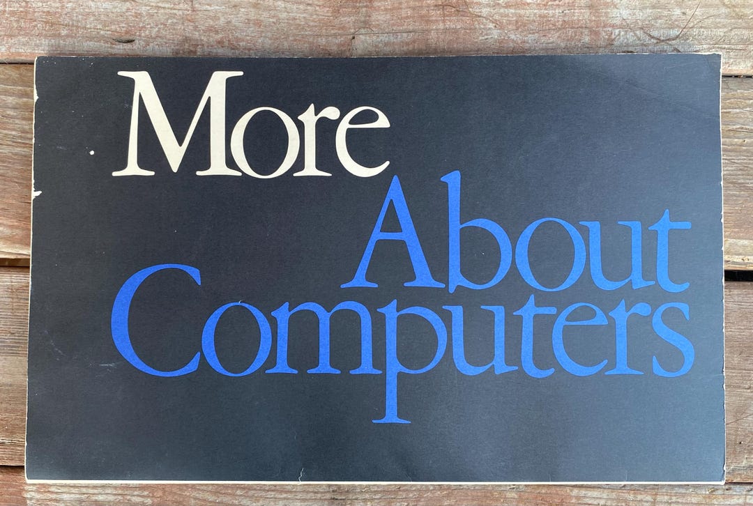 More About Computers Book - Vintage Books - Vintage Book About ...