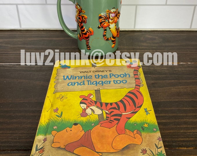 Winnie the Pooh and Tigger Too Tigger Drinking Mug Vintage Tigger Mug ...