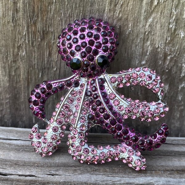 Octopus Brooch - Etsy