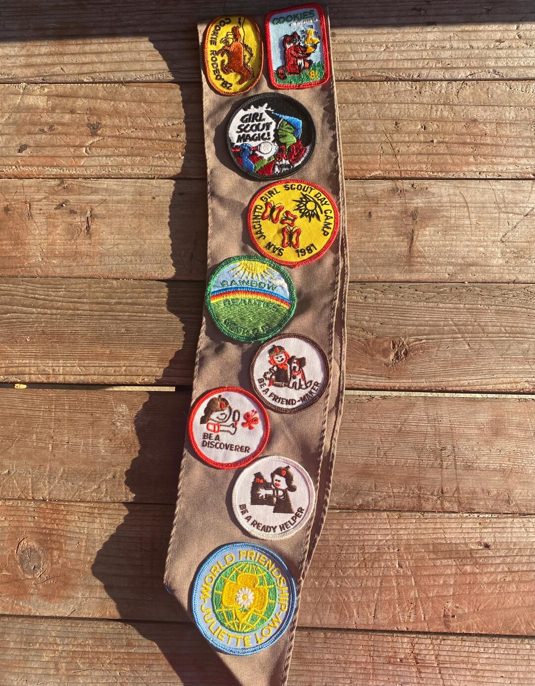 Girl Scout Sash - Girl Scout Patches - Sash - Vintage Girl Scout Sash ...