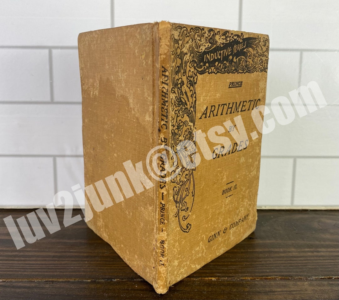 ARITHMETIC by GRADES - Vintage Arithmetic Book - Vintage Math Book ...