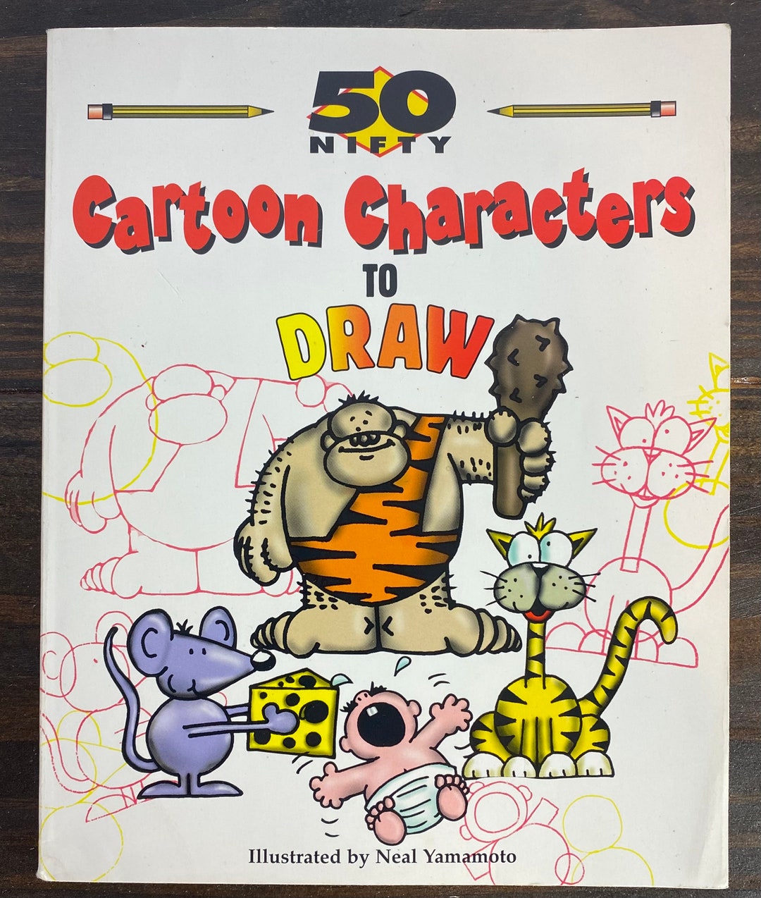 50 Nifty Cartoon Characters to Draw Vintage Reference Book Vintage Art ...