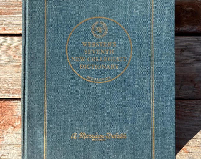 Webster's Seventh New Collegiate Dictionary - Merriam Webster ...