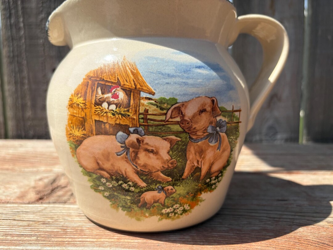 Vintage Marshall Pottery - Piggy Pitcher - Marshall Pottery Pitcher ...