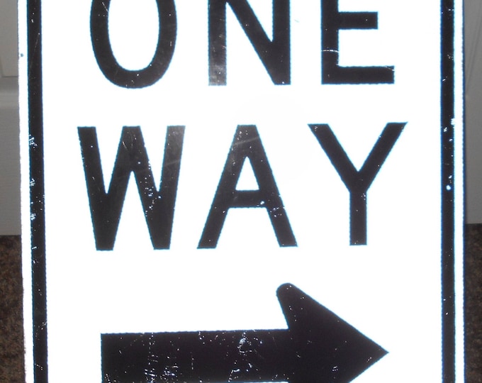 One Way Sign Metal Road Sign Arrow Sign Directional Street - Etsy