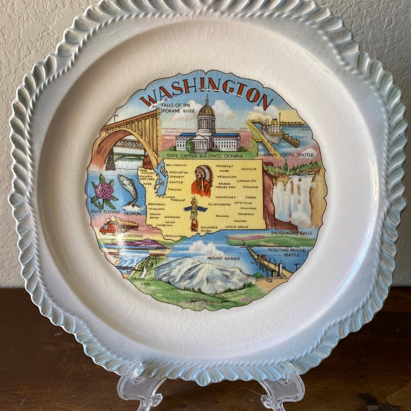 Souvenir Washington State Plates - Etsy