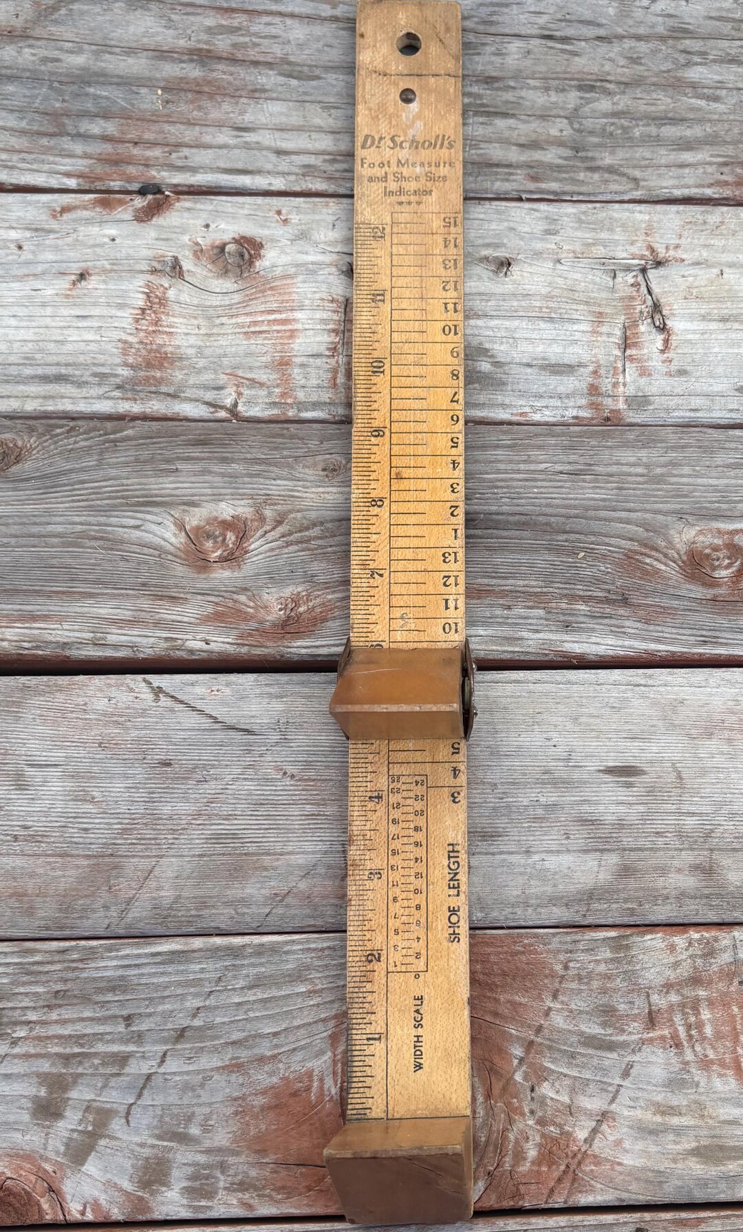 Dr. Scholl's Foot Measure & Shoe Size Indicator - Vintage Foot Measure ...