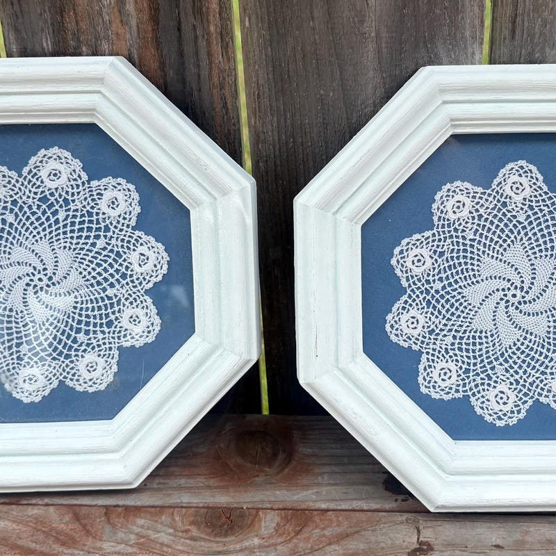 Framed Doily - Etsy
