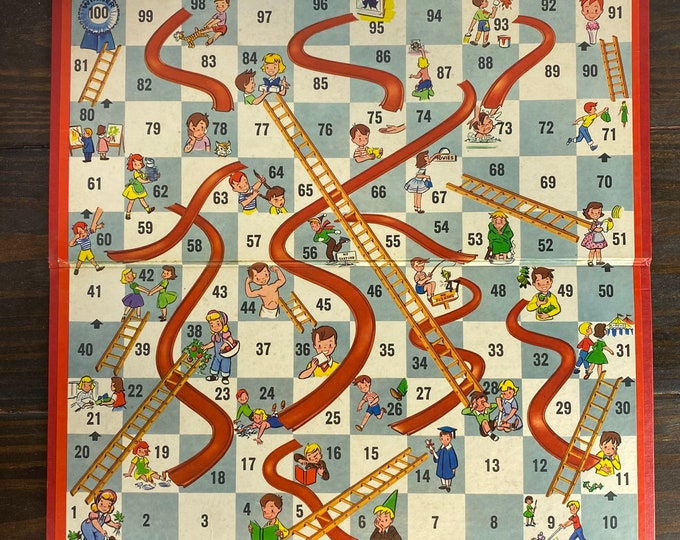 Chutes and Ladders Vintage Chutes & Ladders Board Game Vintage Board ...