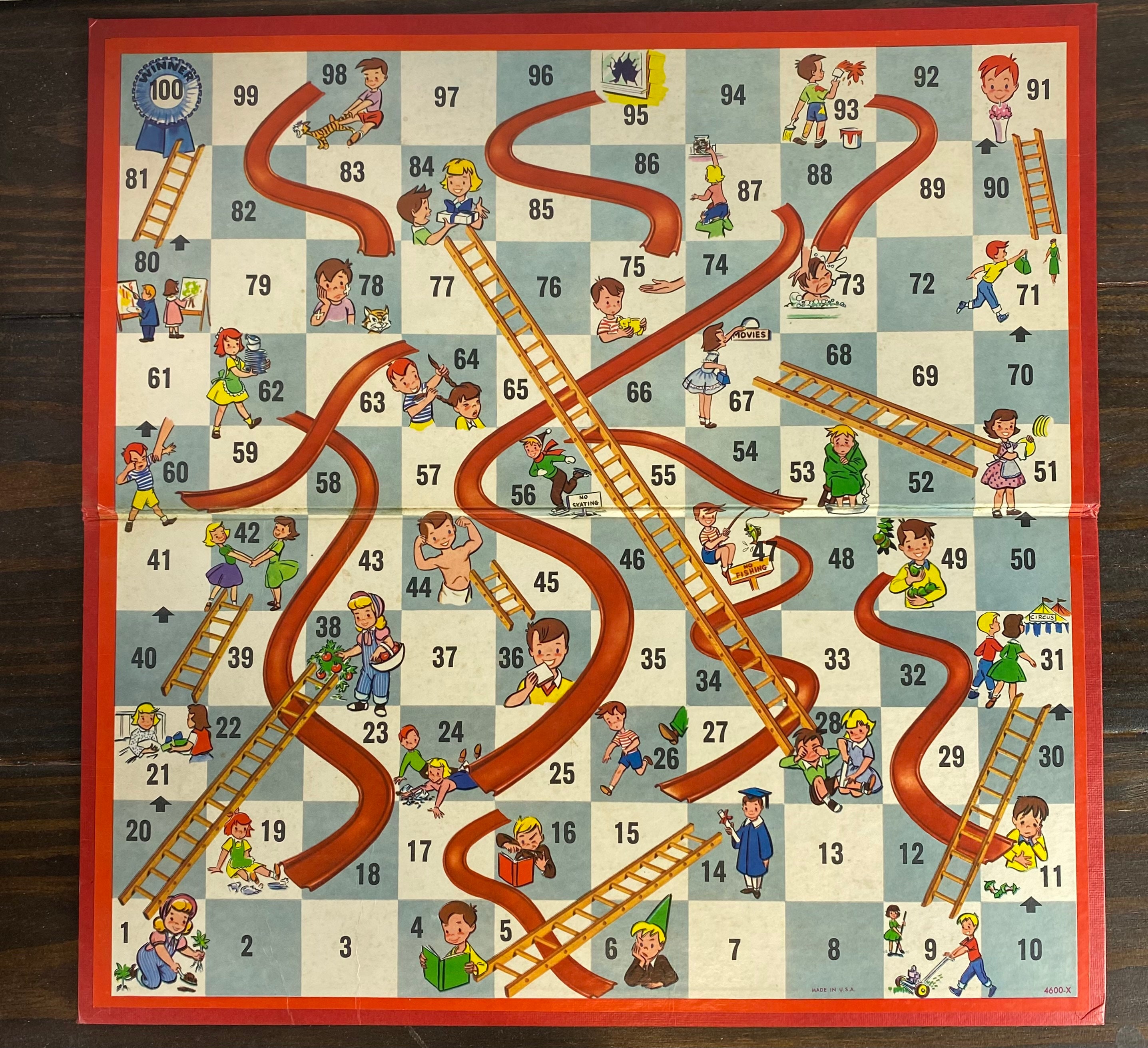 Chutes And Ladders Game Board