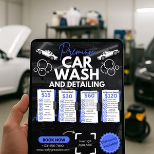 Auto Detailing Price Sheet, Auto Detailing Flyer, Auto Detailing, Auto ...