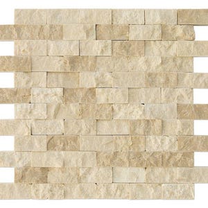 Rustic Beige Split Face Wall Tile: Genuine Marble, Perfect for Plaster ...