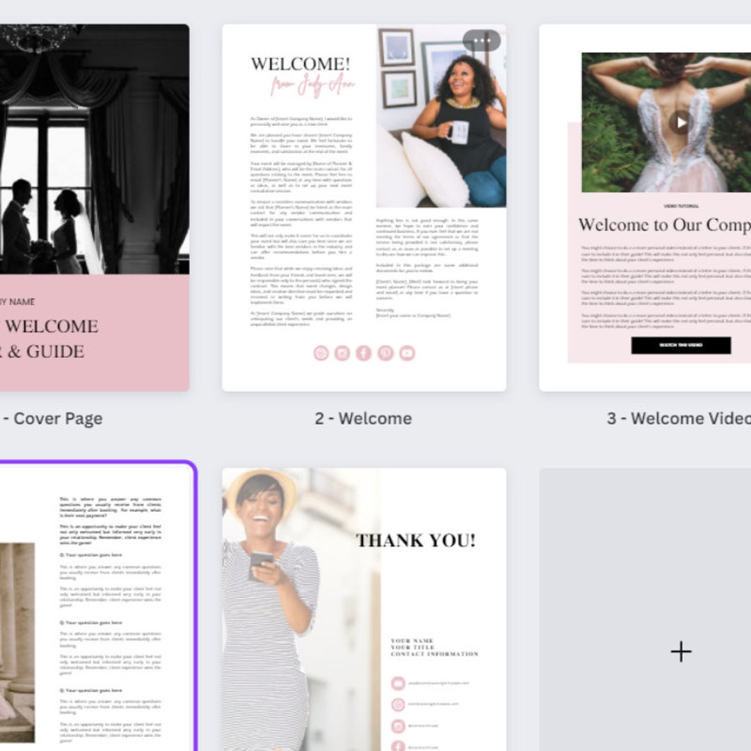 Event Planner Welcome Packet | Editable Templates, Onboarding Kit ...