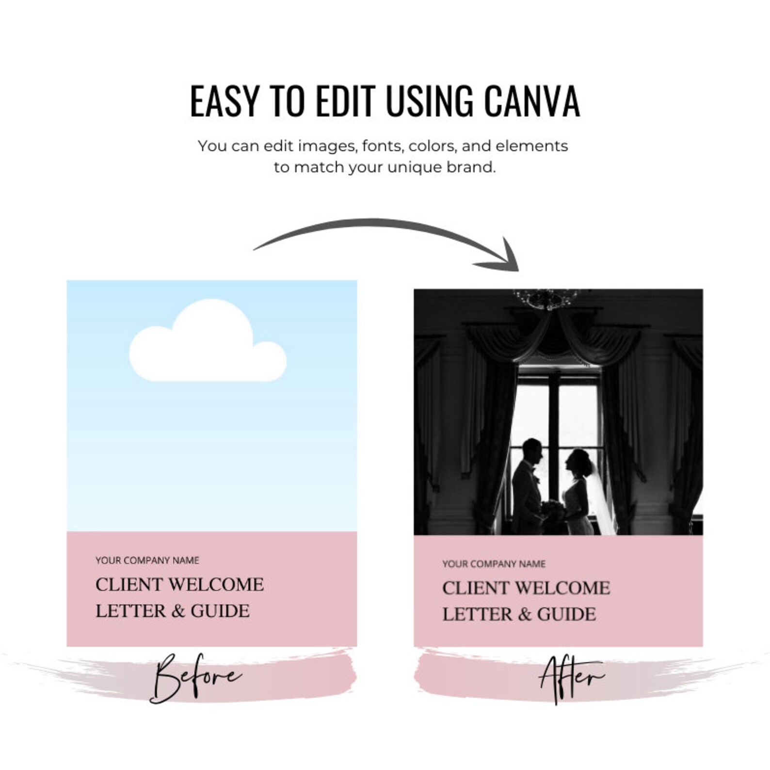 Client Welcome Letter for Event and Wedding Planners. Printable ...