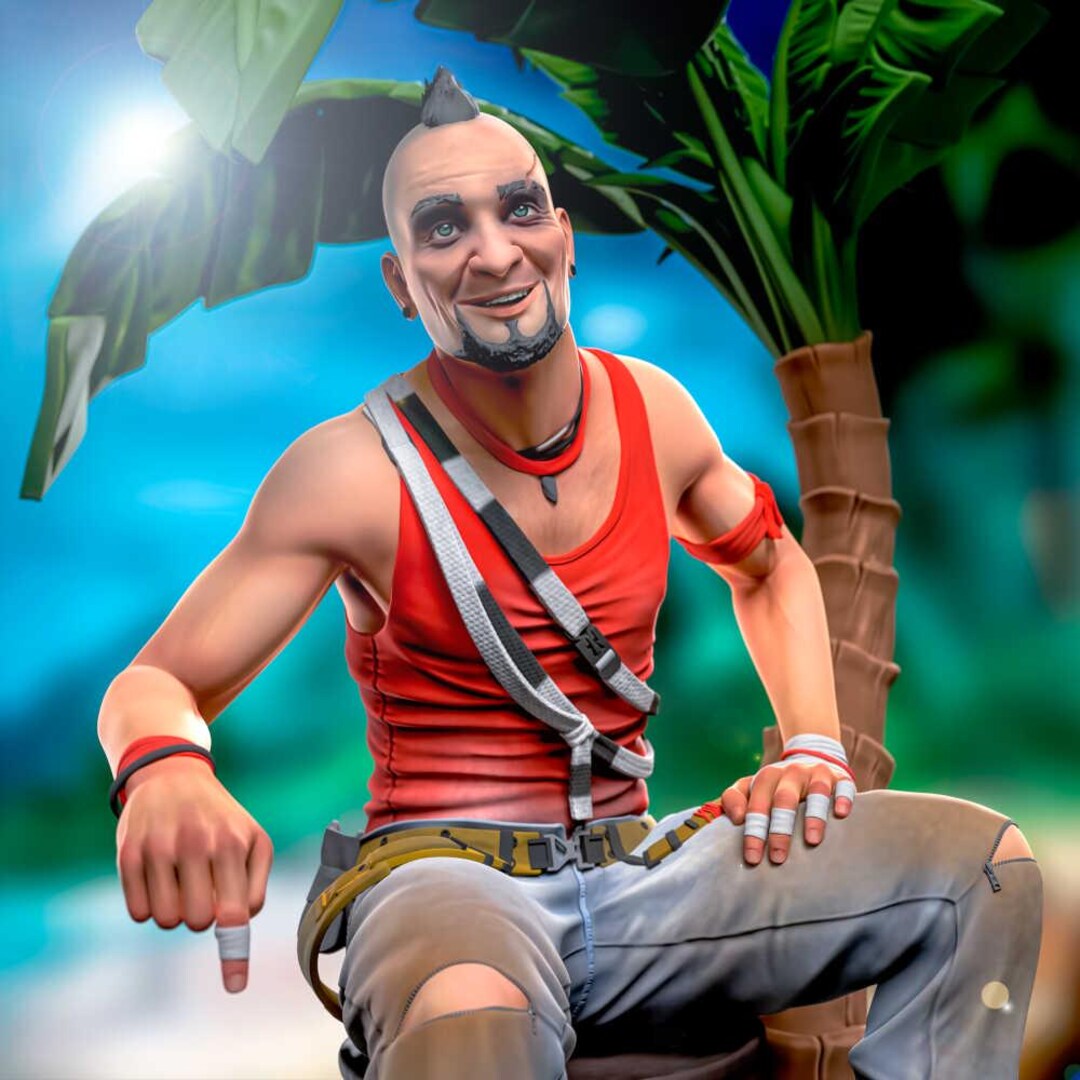 Vaas / Action Figure / Videogames / Resin / Farcry 3 / 3D Model - Etsy