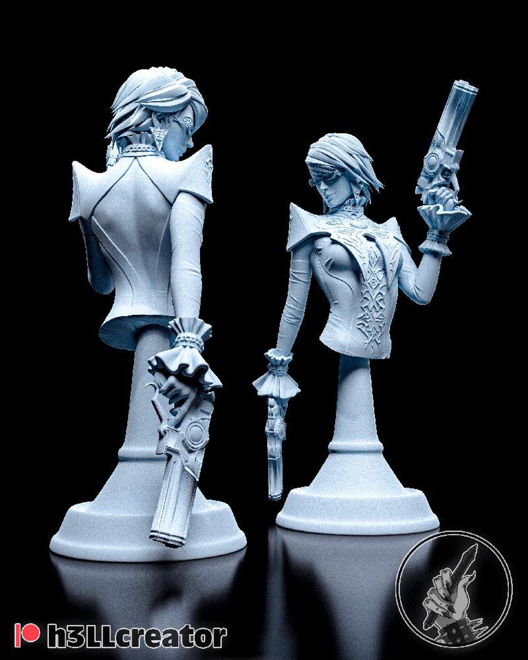 Bust of Bayonetta / Action Figure / Videogames / Resin / Bayonetta / 3D ...
