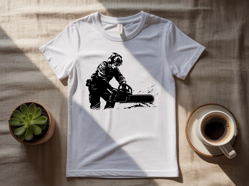 Chainsaw SVG PNG DXF Eps | Lumberjack Tool Clipart Vector | Cricut ...