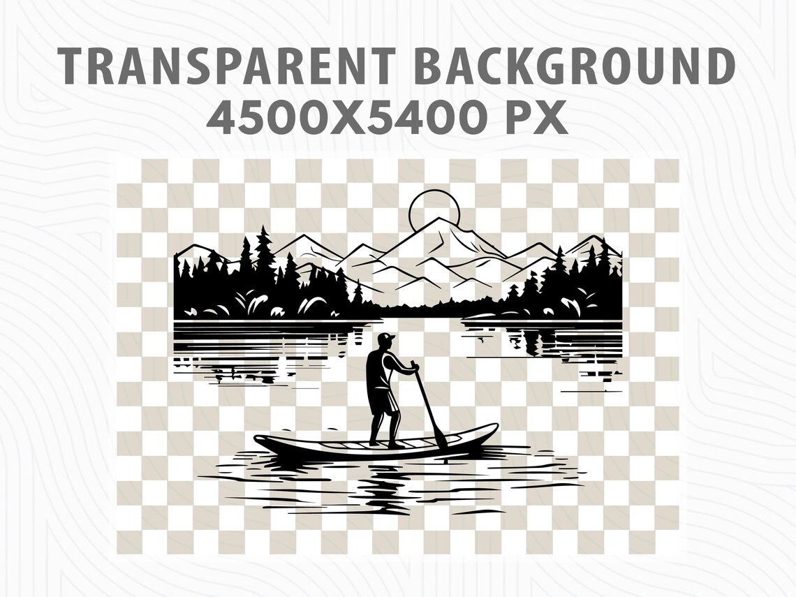Paddle Silhouette SVG PNG DXF Eps, Canoe Kayak Oar Boating Clipart ...