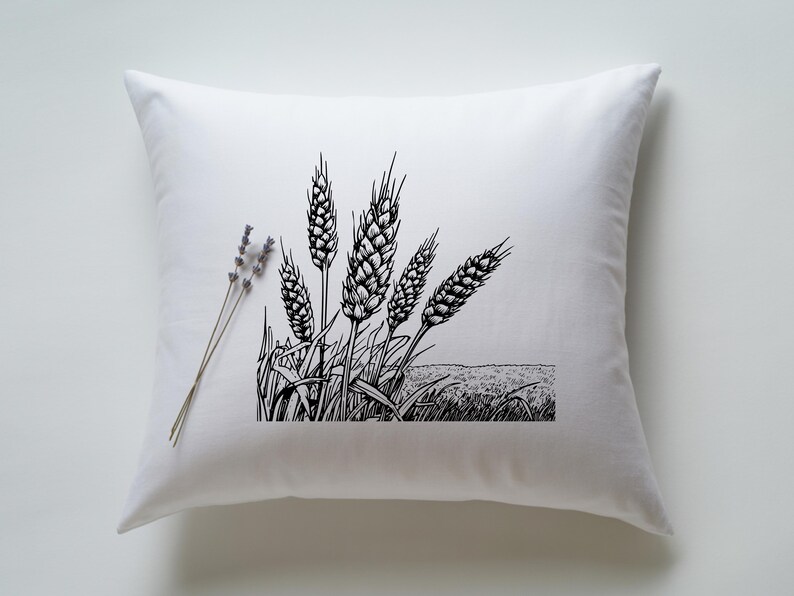 Wheat Silhouette SVG PNG DXF Eps | Farm Plant Grain Harvest Clipart ...