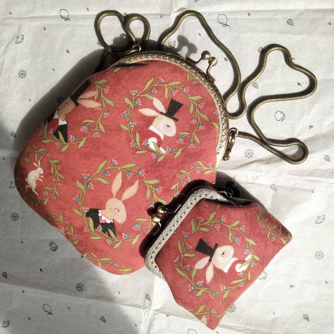 Small Cute Wallets With Rabbits Alice in Wonderland, Large Wallet With ...
