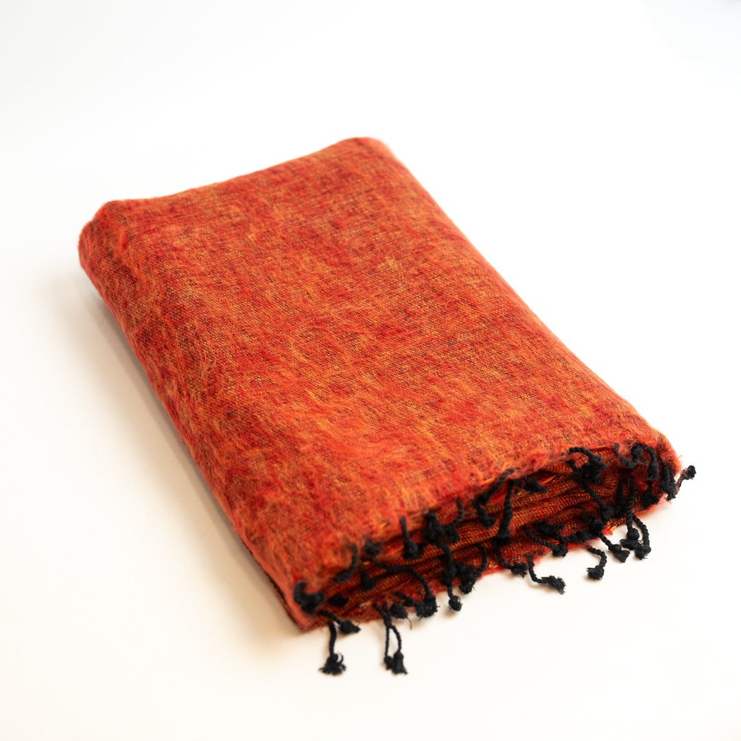 Wool Blanket / Extra Soft Yak Wool Knitted Blanket / Throw Travel / Lap ...