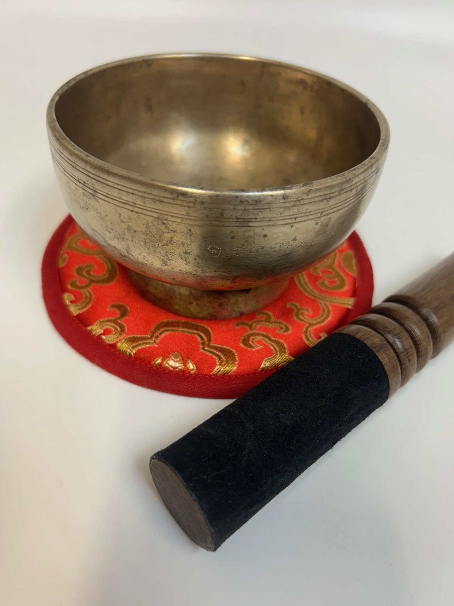 Rare Inscribed Naga Pedestal Himalayan Tibetan Easy Singer Singing Bowl ...