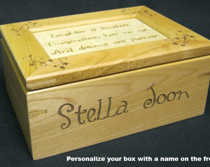 Custom Laser Engraved Maple Keepsake Box - Etsy