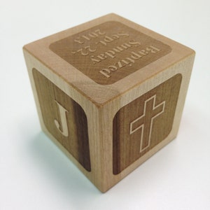 Personalized Wooden Baptism/christening Block - Etsy