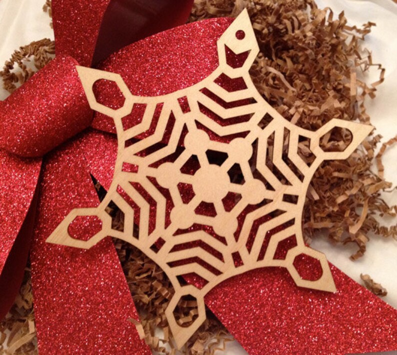 Extra Large Wooden Laser Engraved Snowflake style E - Etsy