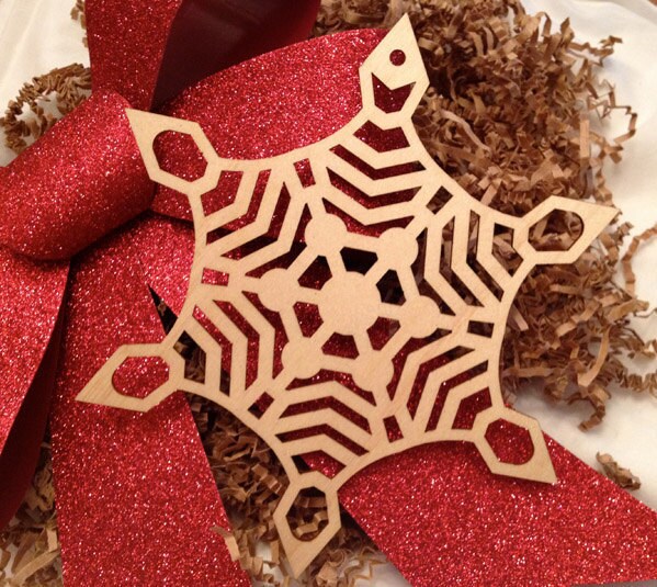 Extra Large Wooden Laser Engraved Snowflake style E - Etsy