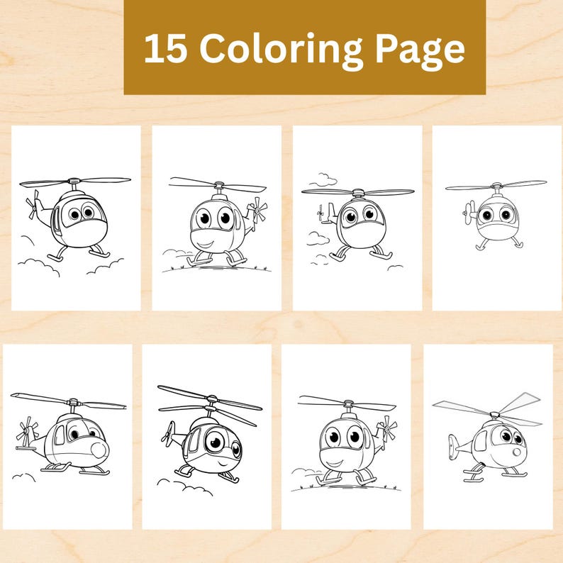 15 Helicopter Coloring Page | Fun Aircraft Printable for Kids ...