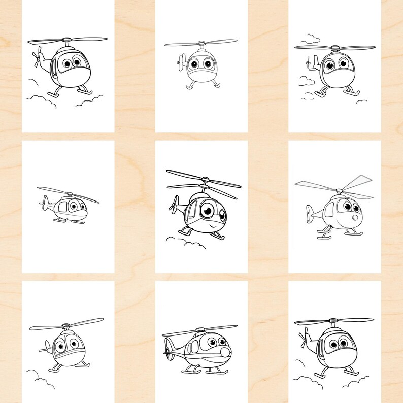 15 Helicopter Coloring Page | Fun Aircraft Printable for Kids ...