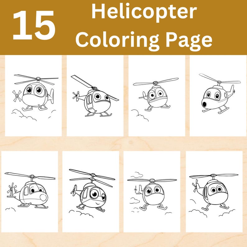 15 Helicopter Coloring Page | Fun Aircraft Printable for Kids ...