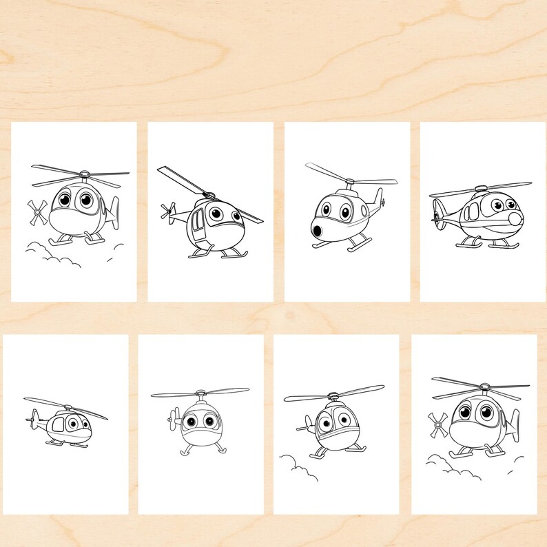 15 Helicopter Coloring Page | Fun Aircraft Printable for Kids ...