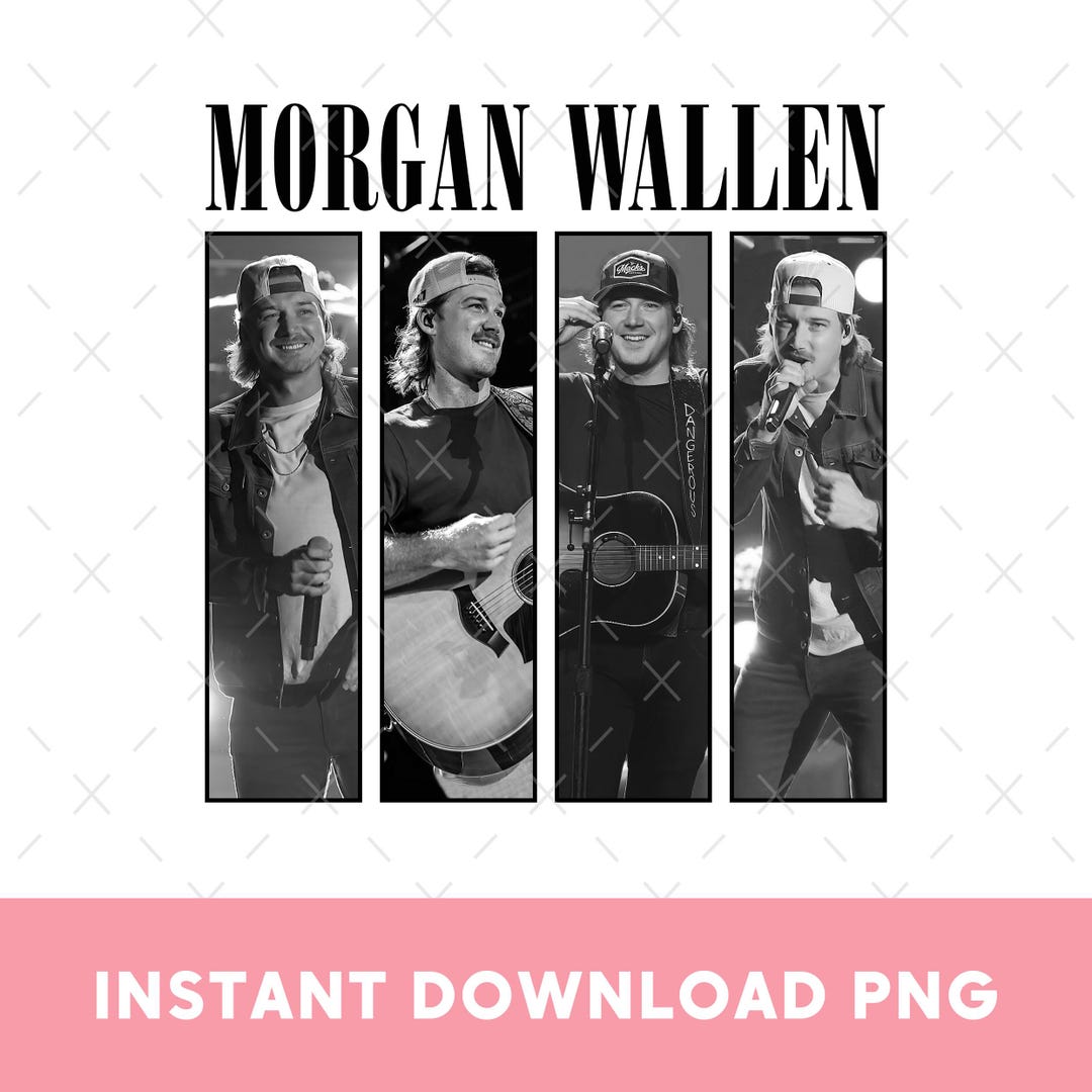 Morgan Wallen Tour 2025 PNG: Retro Country Music Design (digital ...