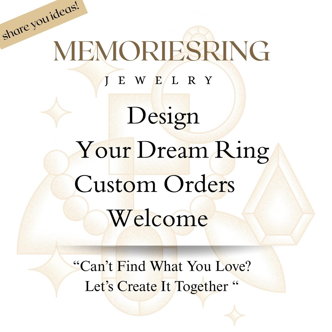 Custom Ring Jewelry Order Personalized Bracelet Ring Necklace Pendant ...