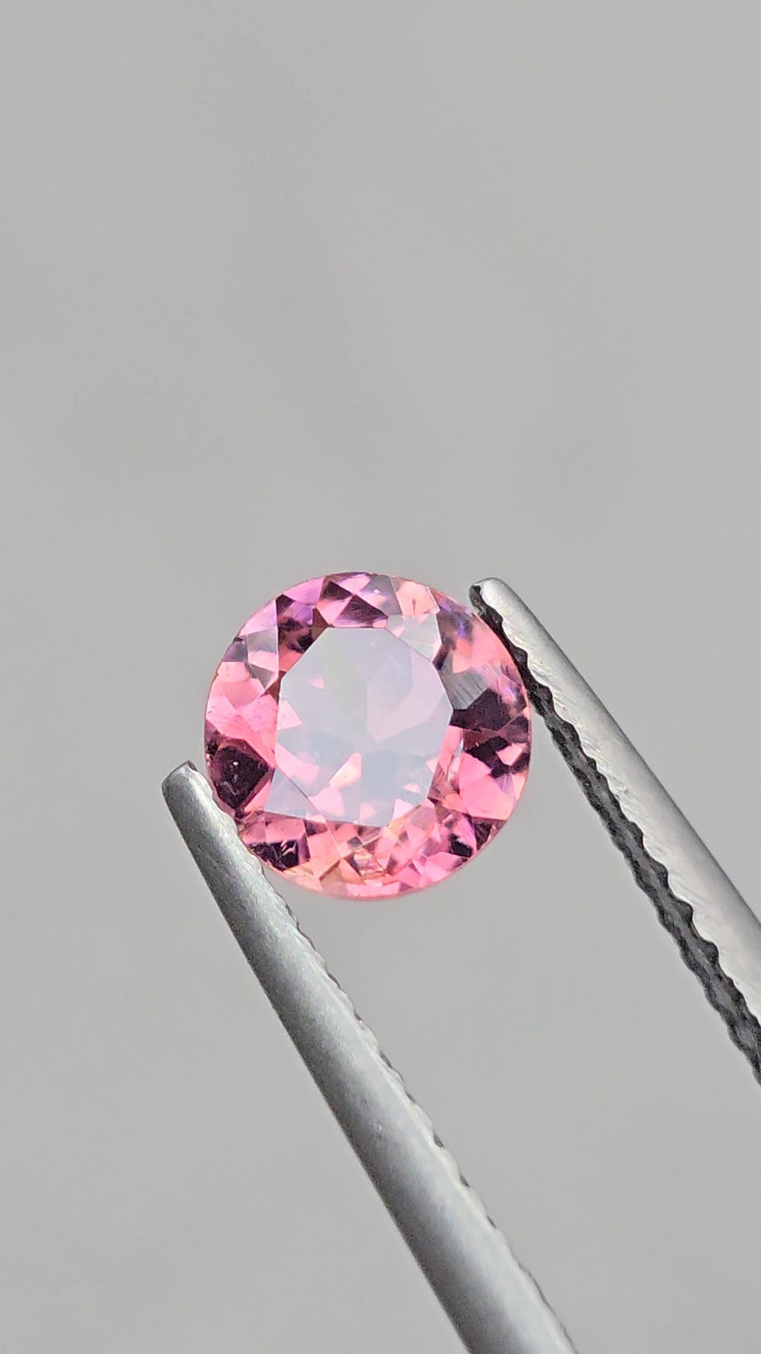 Very Rare Pink Color Natural Tourmaline 6 Mm Round Shape Faceted Loose ...