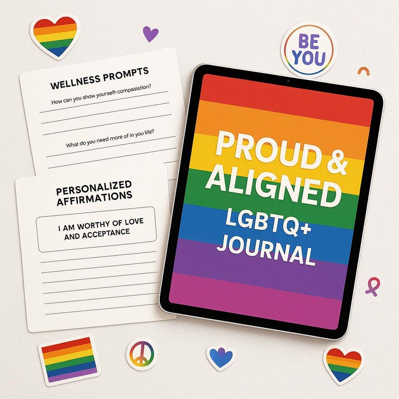Proud & Aligned LGBTQ+ Guided Journal - Etsy