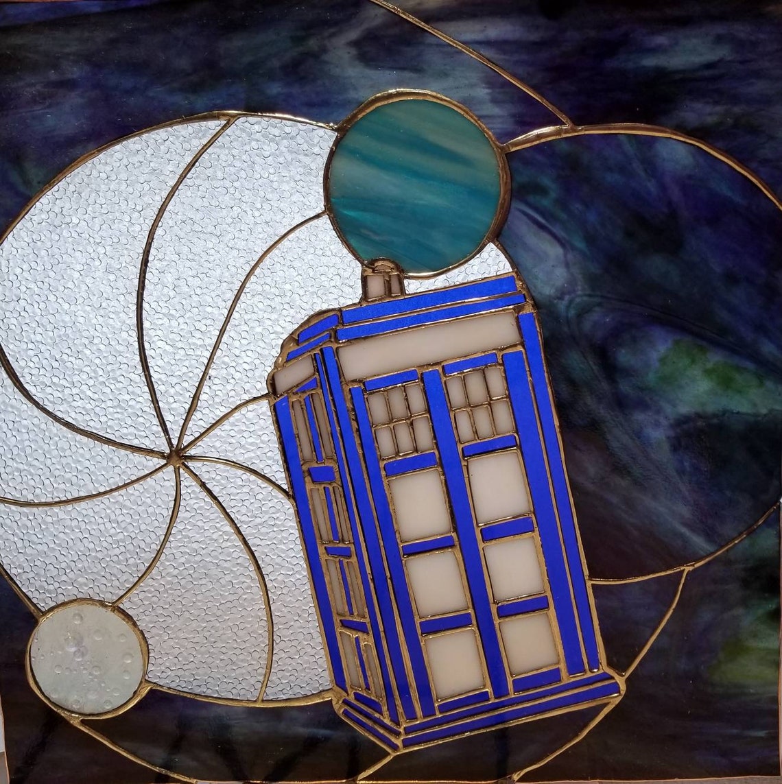 Tardis Stained Glass Panel - Etsy