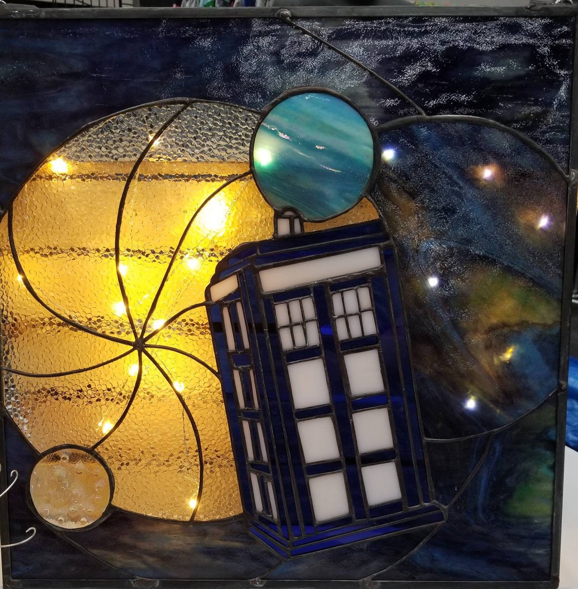 Tardis Stained Glass Panel - Etsy