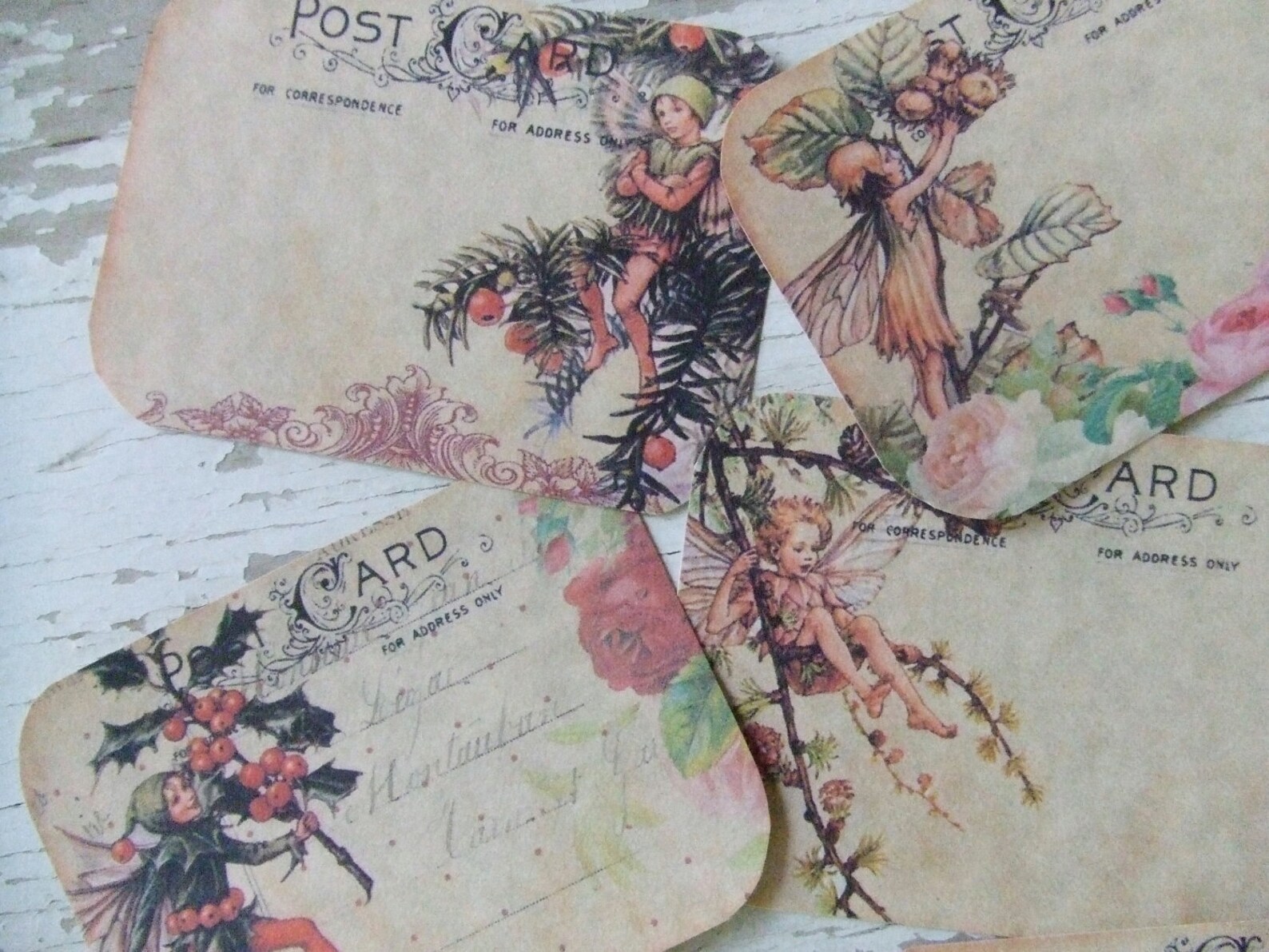 Christmas Cards Small Notecards Mini Notecards Christmas Fairies ...