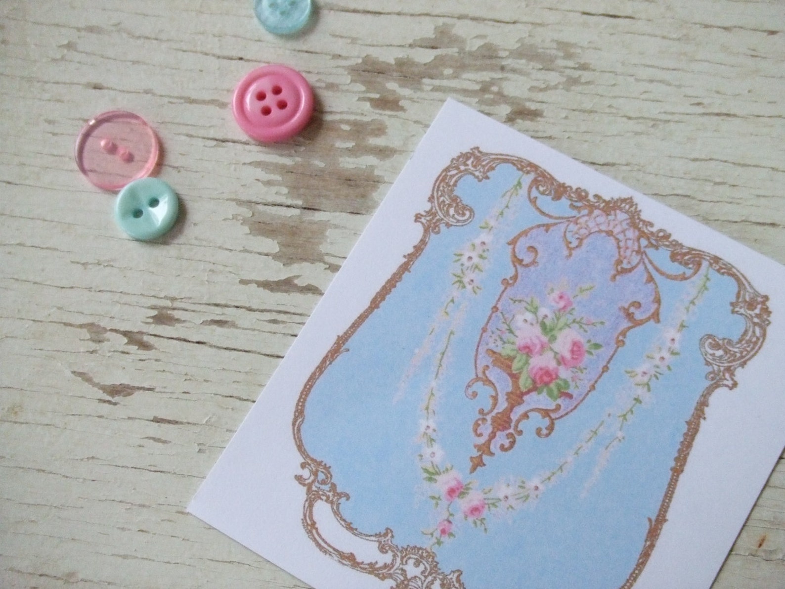 Mini Notecards Small Notecards Shabby Cottage Chic - Etsy