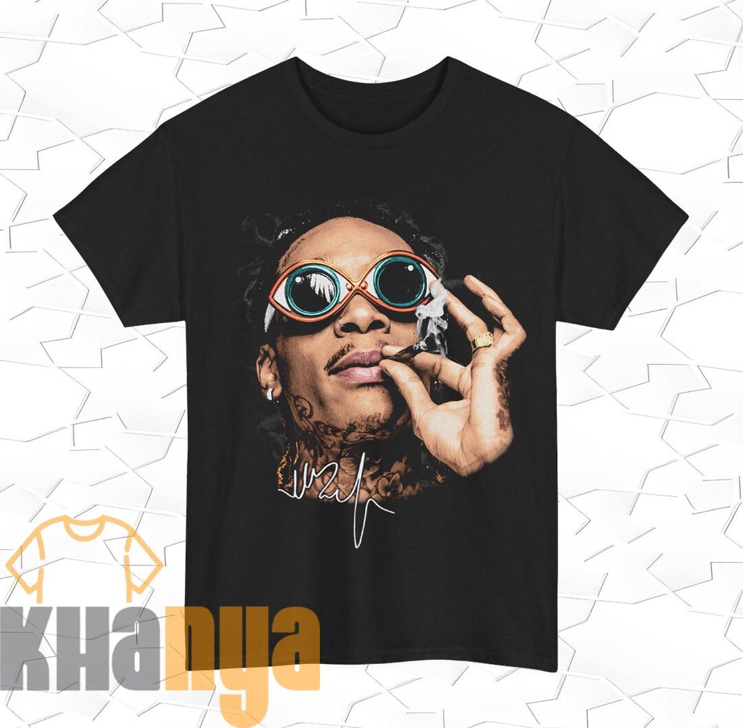 Wiz Khalifa Rapper Big Face T Shirt, Retro Hip Hop Music Merch Shirt - Etsy