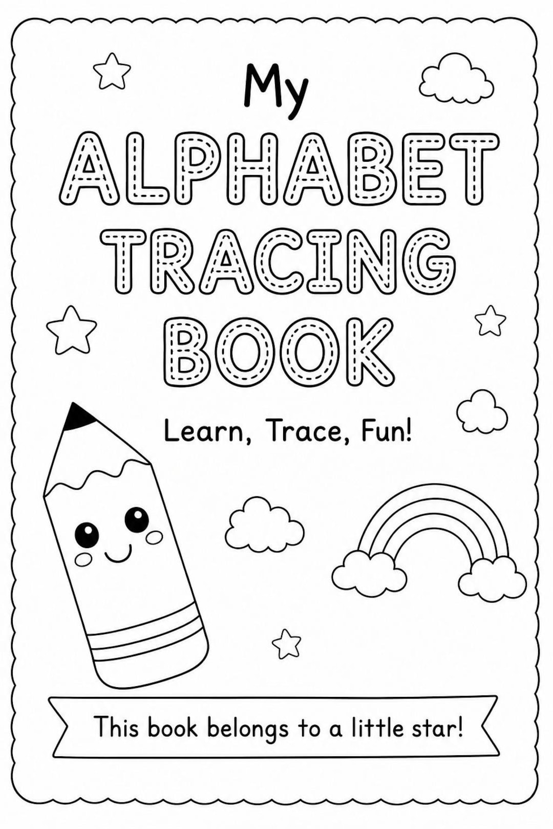 Alphabet Tracing Book | Preschool Letter Practice, Uppercase Lowercase ...