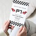 Formula One First Birthday Invitation Template - Etsy