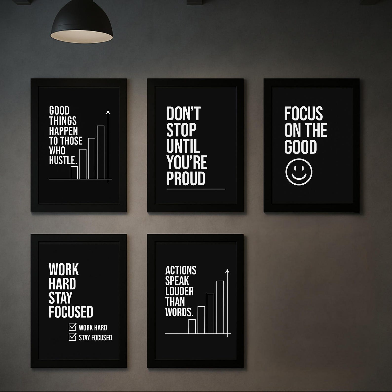 Motivational Quote Poster Pack – 30 Printable Wall Art Designs for ...